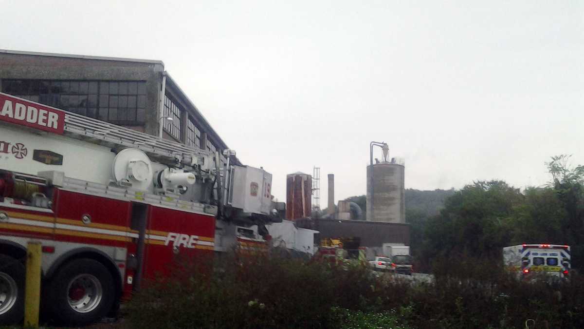Crews remain at scene of silo fire in Red Lion