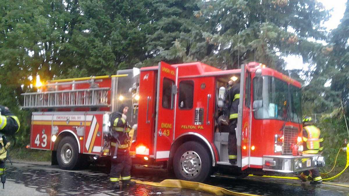 Crews remain at scene of silo fire in Red Lion