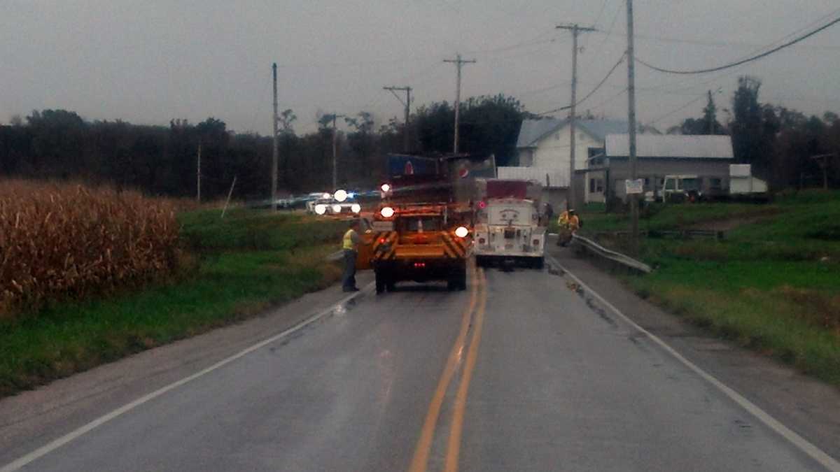 See Route 194 crash scene