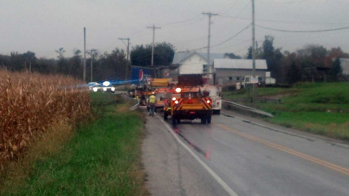 See Route 194 crash scene