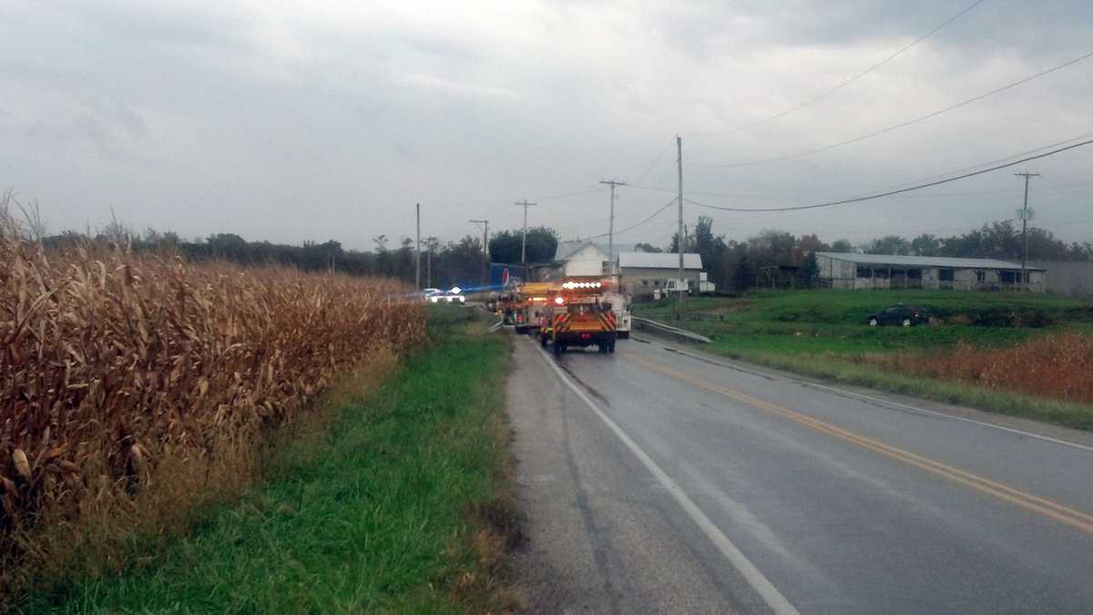 See Route 194 crash scene