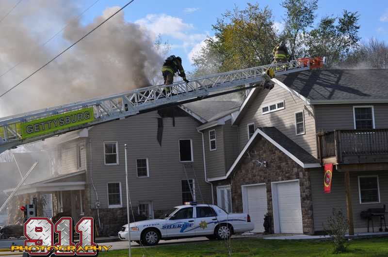 See Gettysburg fire scene