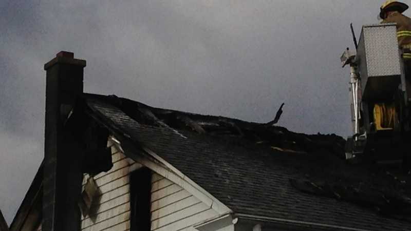 Penn Township fire scene