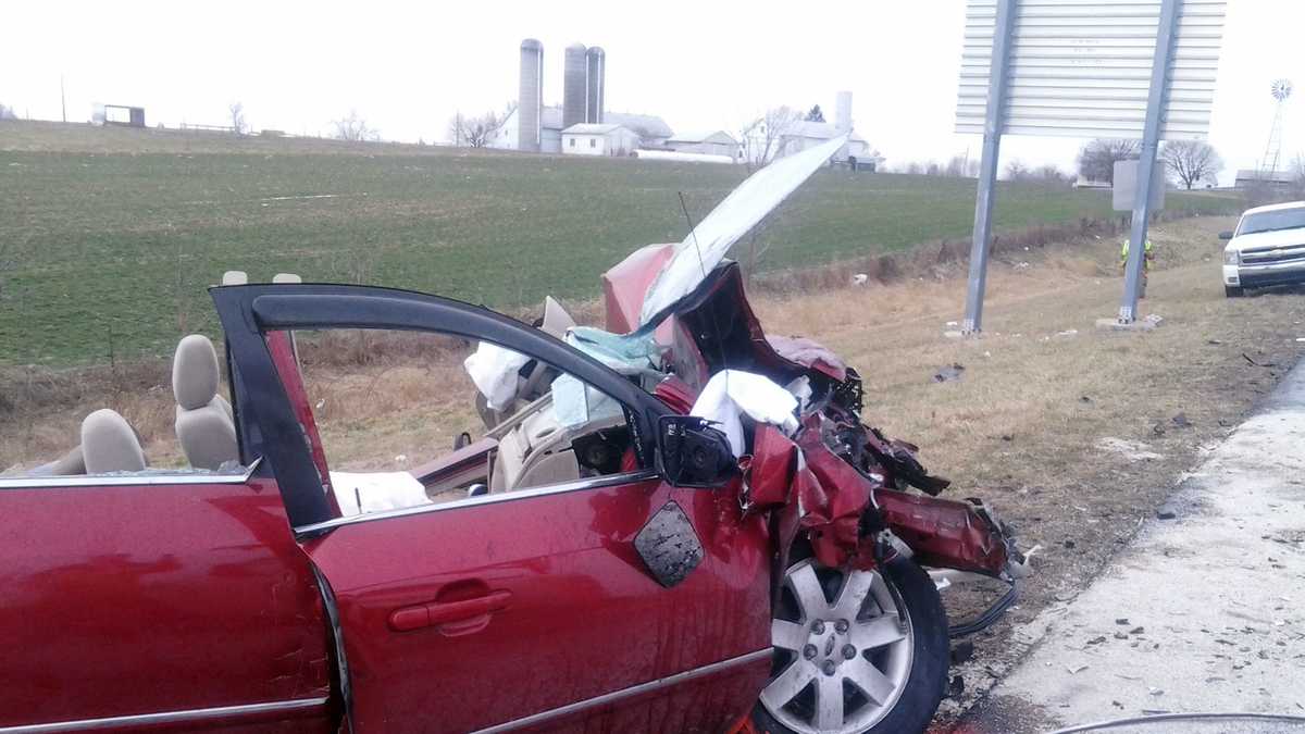 Route 222 crash scenes