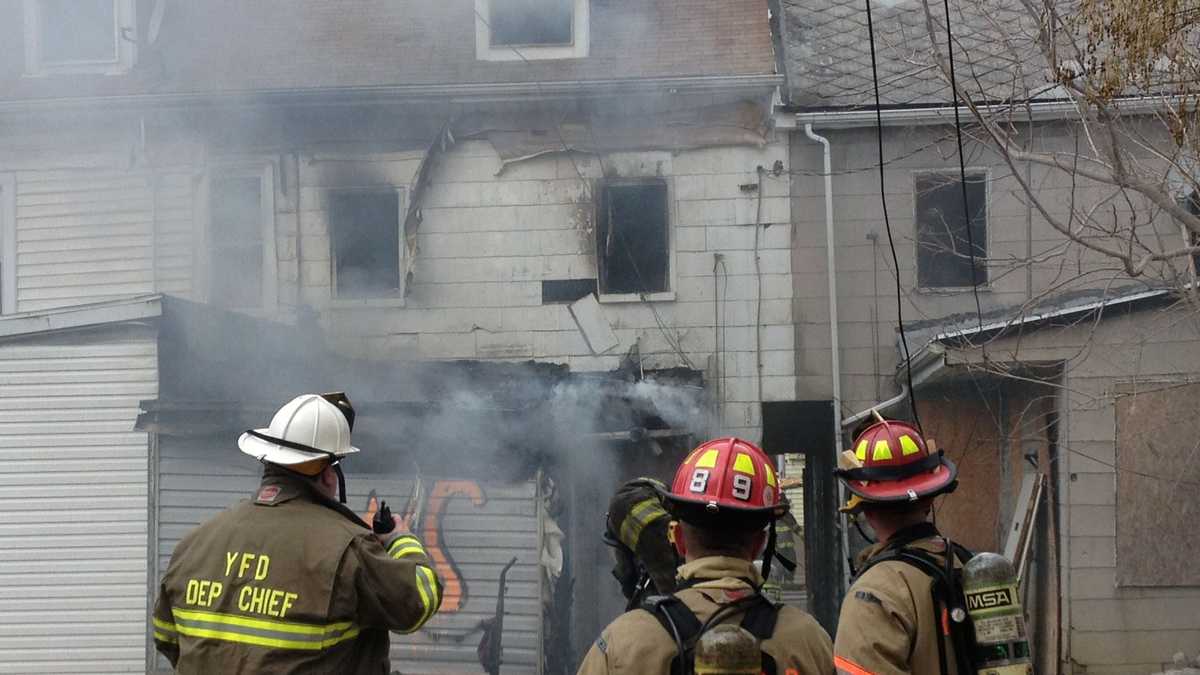 Walnut Street fire scene