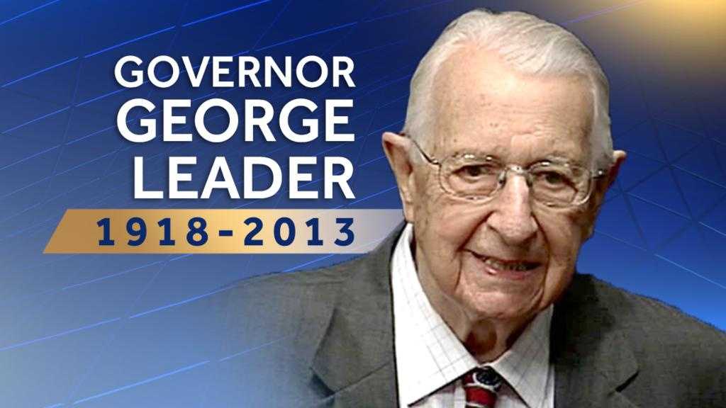 Former governors attend George Leader's funeral