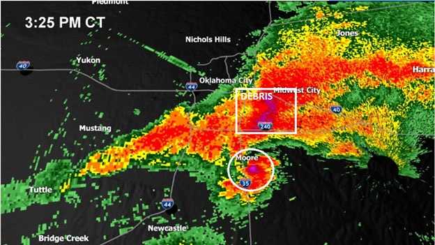 Joe Calhoun's Blog -- Radar images show powerful Moore, Okla., tornado