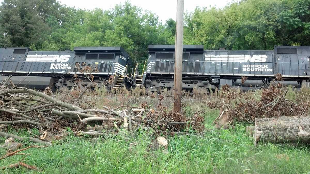 Photos: Train goes off tracks in Cumberland County