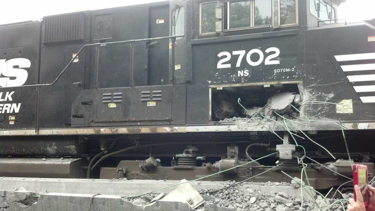 Photos: Train goes off tracks in Cumberland County
