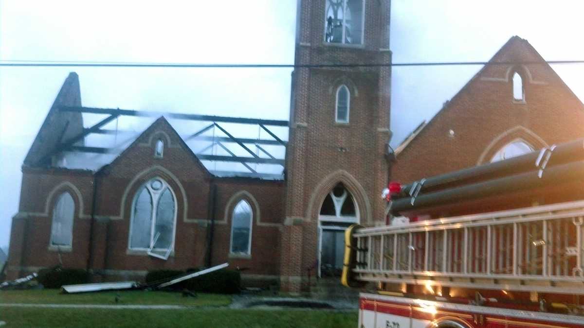 Photos: Historic church fire