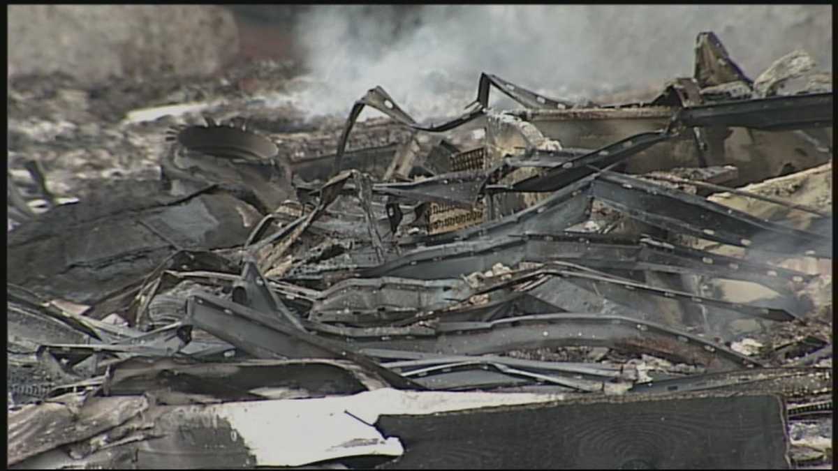Photos: Fire burns building to ground