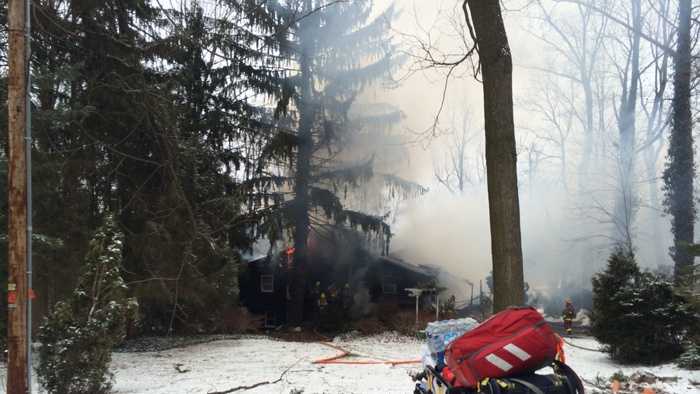Photos: House fire scene