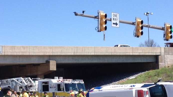 Crash on Lititz Pike leaves ambulance overturned