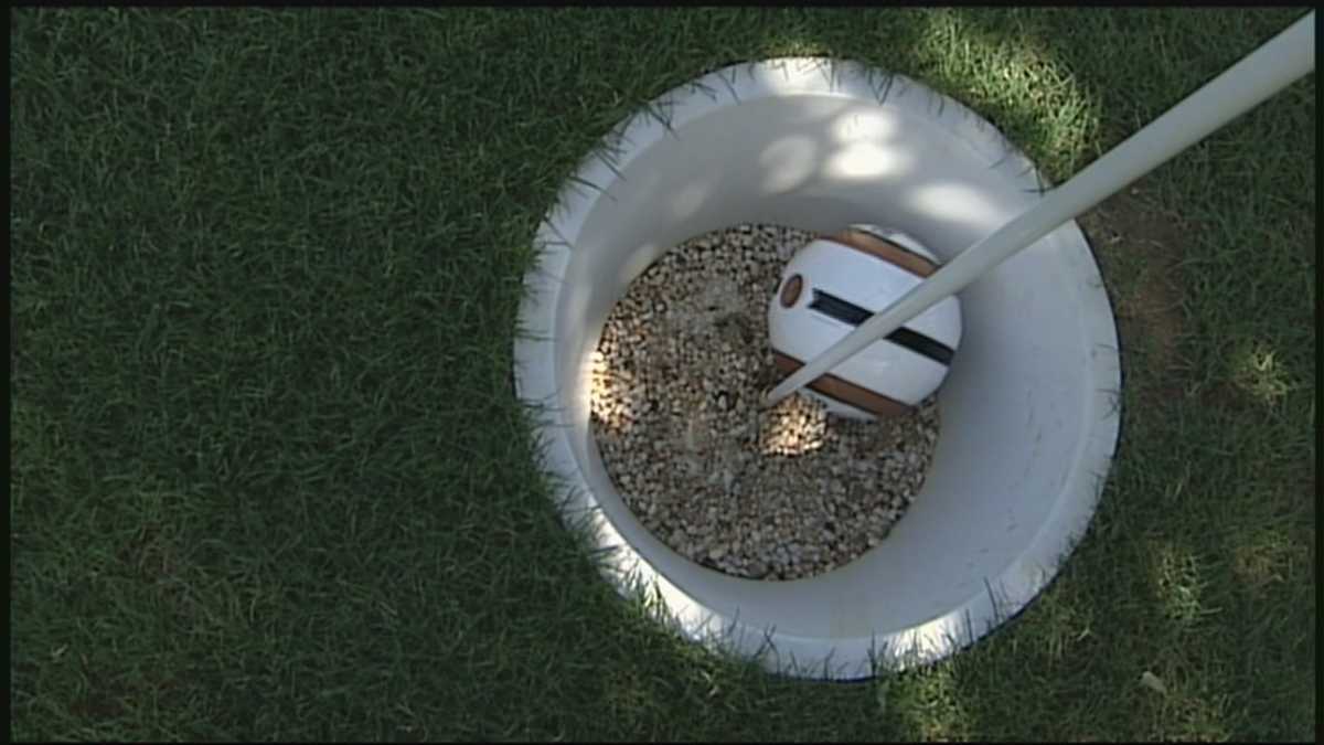 Jere Gish gets a kick out of foot golf