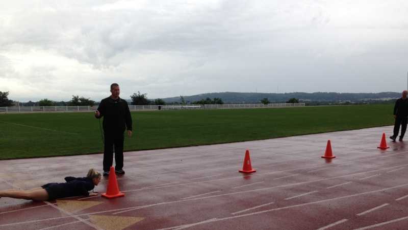 News 8's Katelyn Smith takes state police fitness test