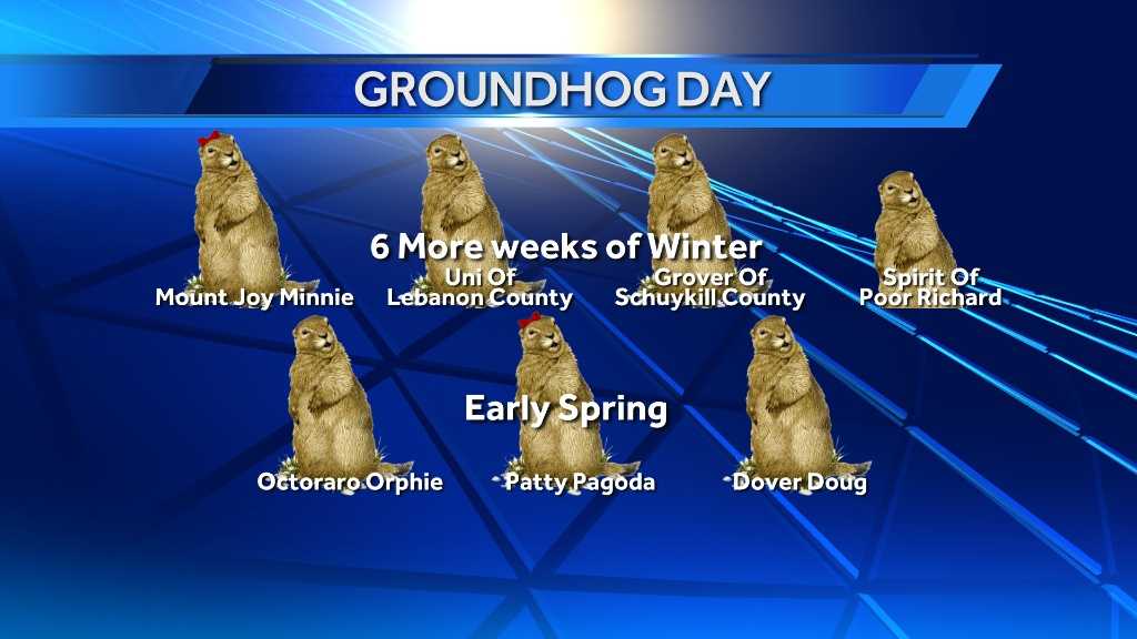 Groundhog Day: Susquehanna Valley groundhog scorecard