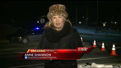 Video: Anne Shannon reports from fire scene