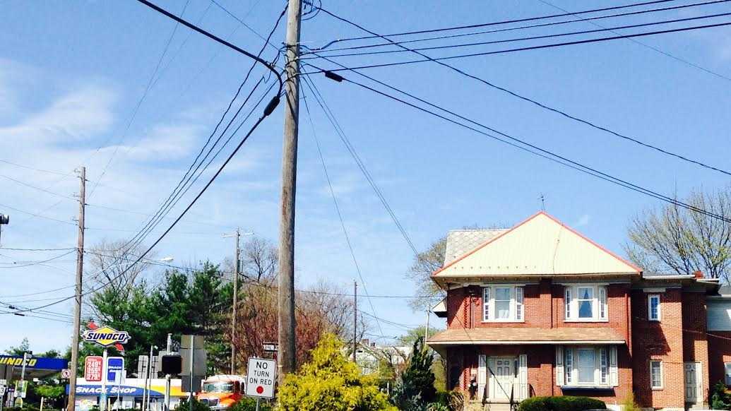 How did the town of Blue Ball get its name?