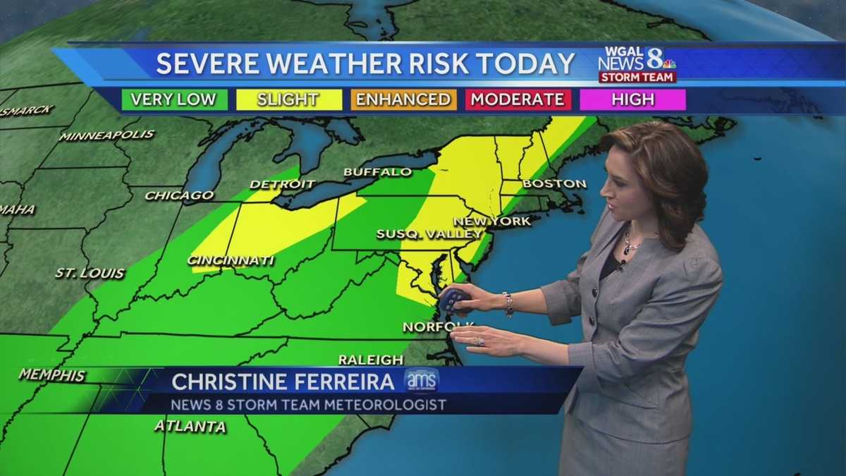 Slight severe weather risk today