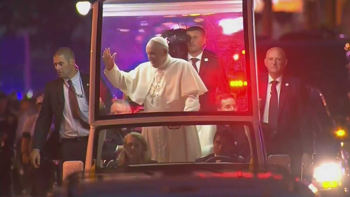 Pope has busy day in Philadelphia