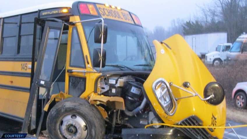 Black ice blamed for serious school bus crash