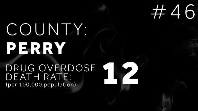 PA Counties with the highest drug overdose rates