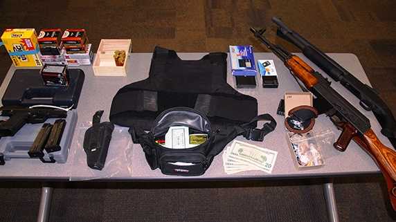 AK-47, shotgun, body armor, drugs found in dealer’s home, police say