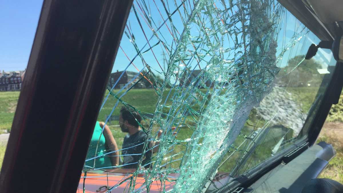 Something smashes driver’s windshield on Route 30