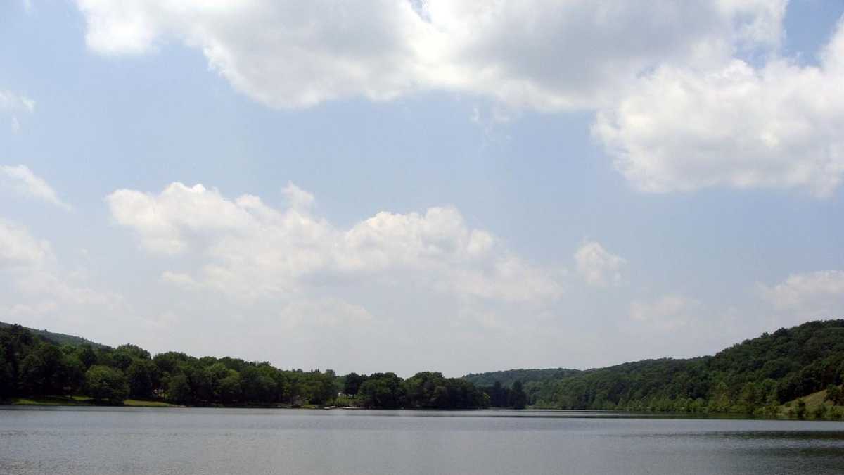 Boat, fish at Holman Lake