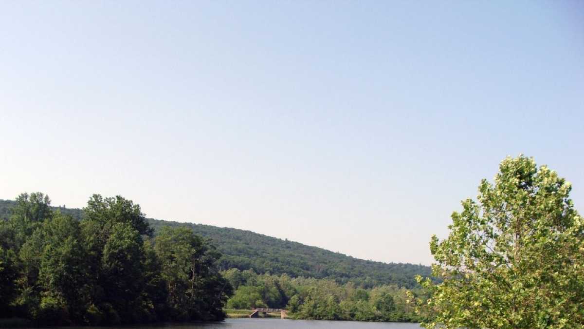 Boat, fish at Holman Lake