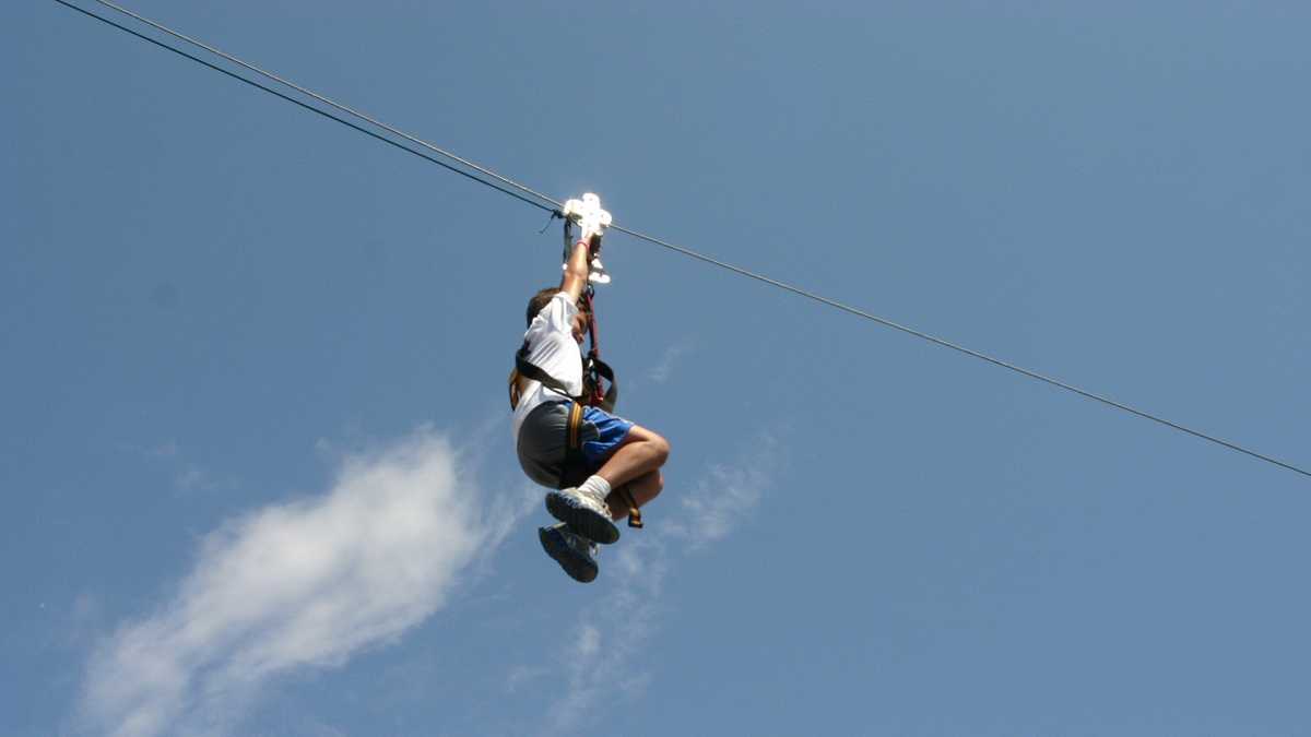 Look out below! Ride the new zip line at state fair