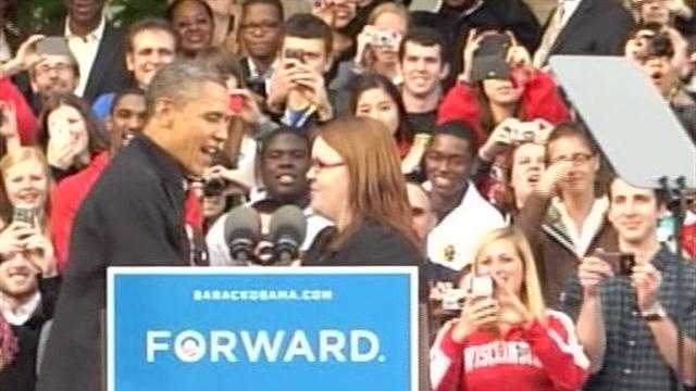 Photos: President Obama's Madison campaign rally