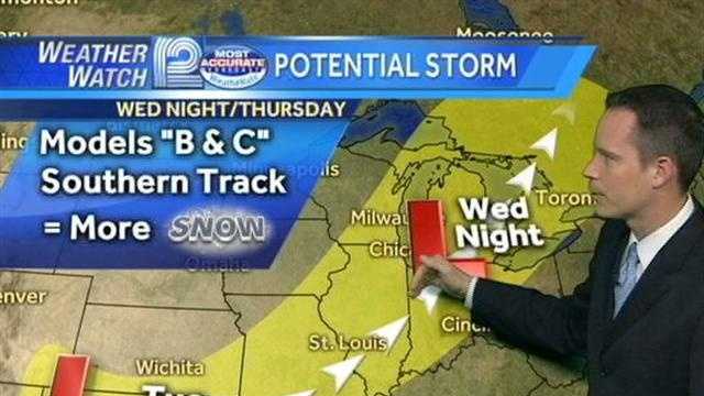 Weather Watch 12 is tracking snow and rain
