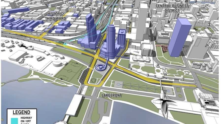 New high rises to bring traffic changes to Milwaukee lakefront