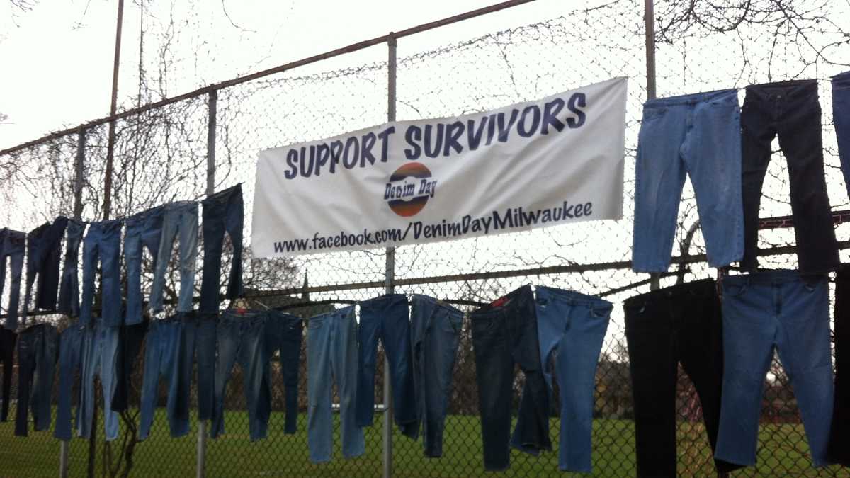 Wauwatosa student reveals Denim Day display