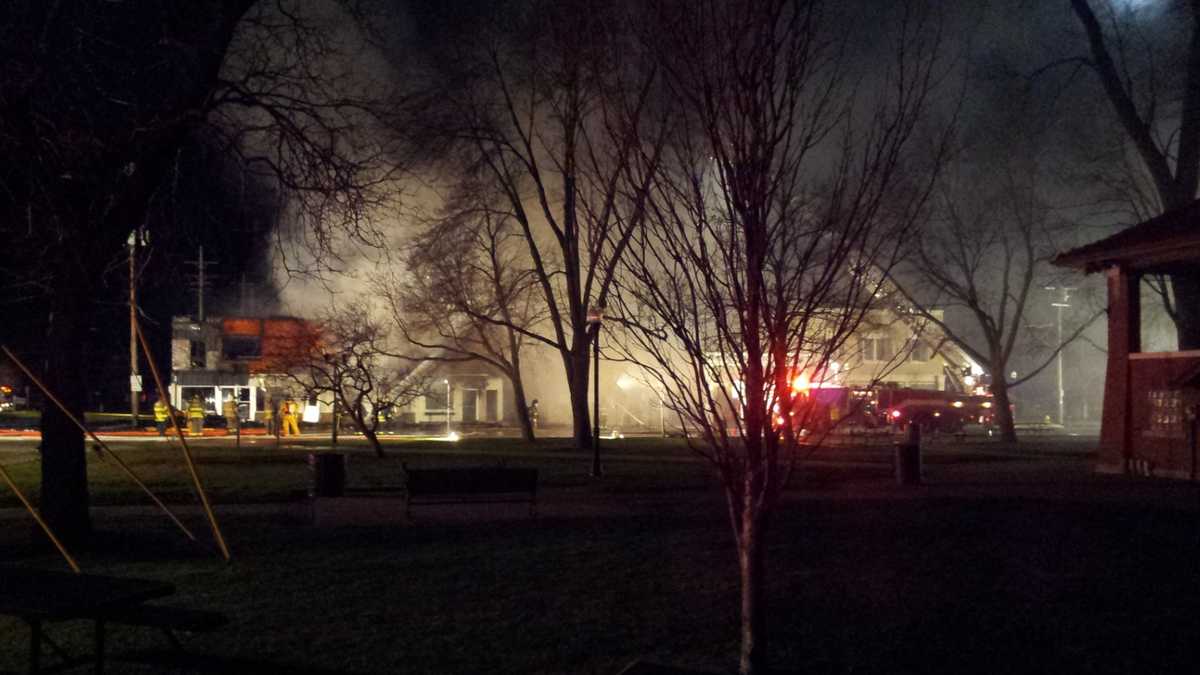 Two buildings destroyed in East Troy fire