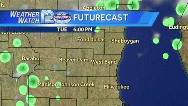 Hour-by-Hour radar forecast