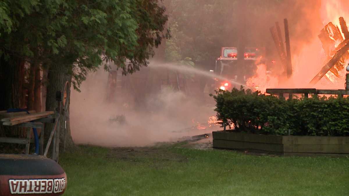 Photos: Pewaukee Lake House Fire