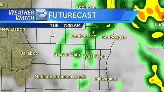Updated: Monday, Tuesday rain forecast