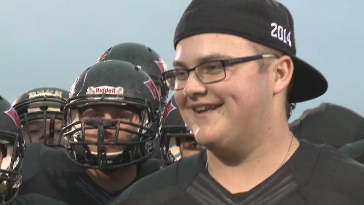 South Milwaukee High School student honored at football game