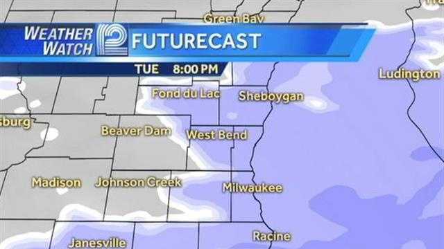 UPDATED Tuesday snowfall