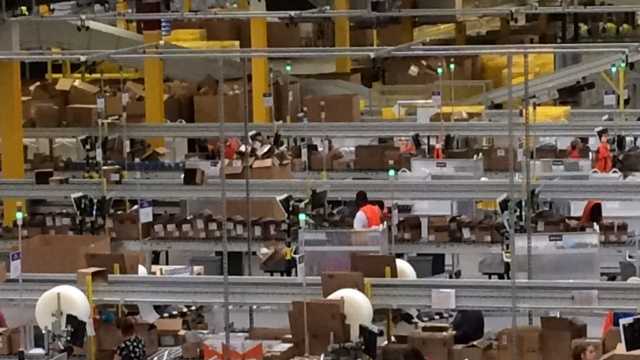 Our first look inside Amazon's fulfillment center