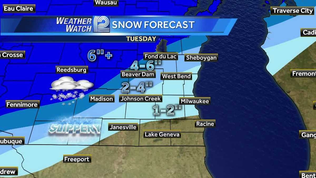 STORM UPDATE: Snow moves in late morning, changes to rain