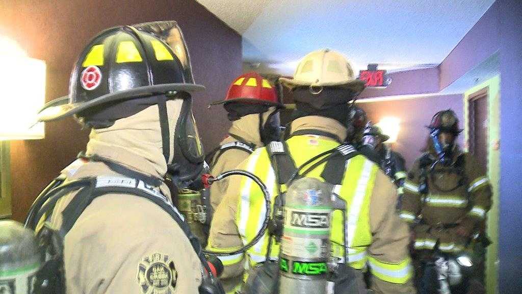 Firefighters prepare for blazes in skyscapers