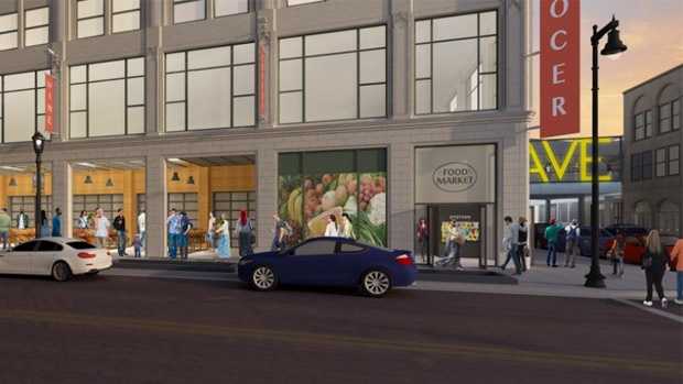 Artist renderings of new Shops of Grand Avenue