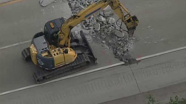 Eastbound lanes of Highway 16 reopen