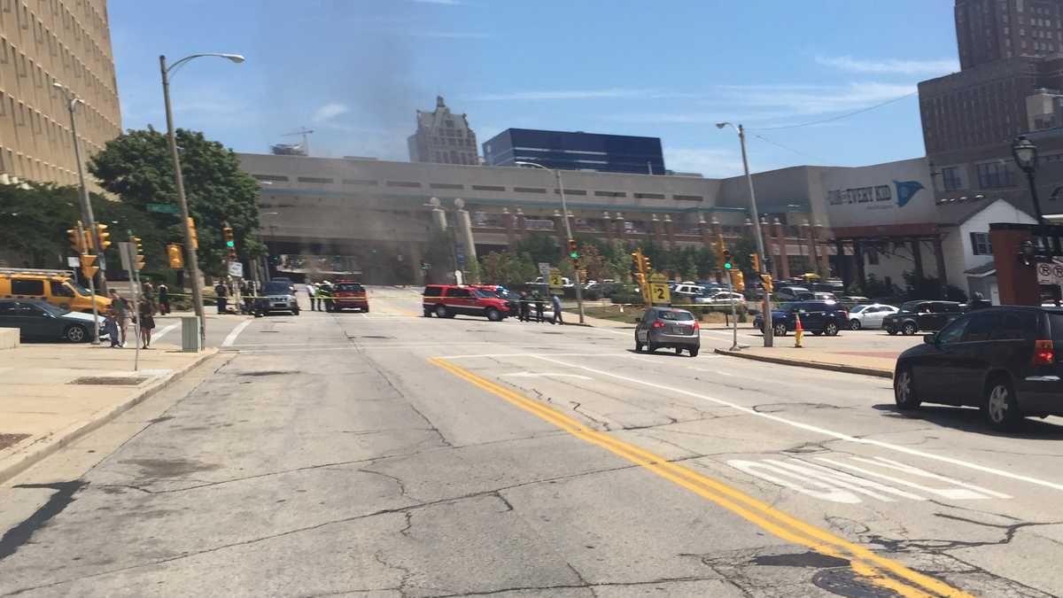 Wisconsin Center briefly evacuated due to underground fire