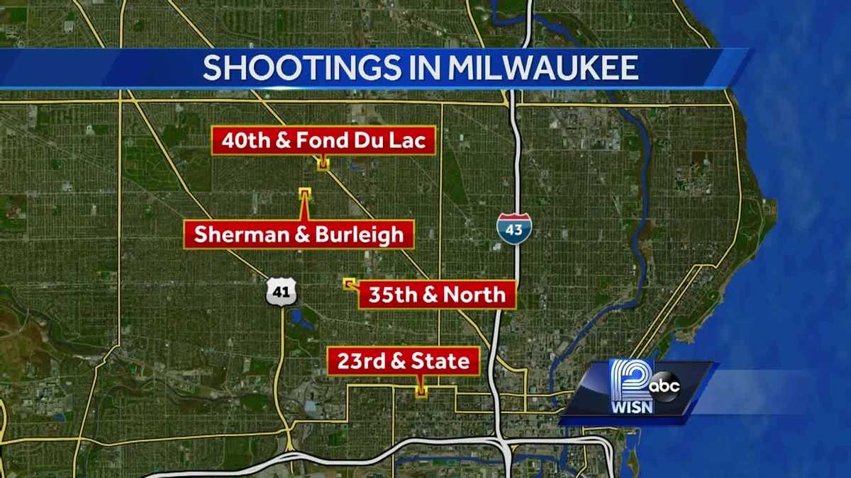 5 dead in three separate shootings