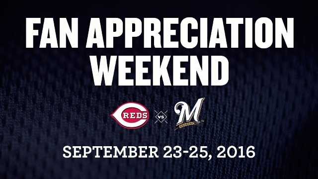 Brewers schedule 'Fan Appreciation Weekend'