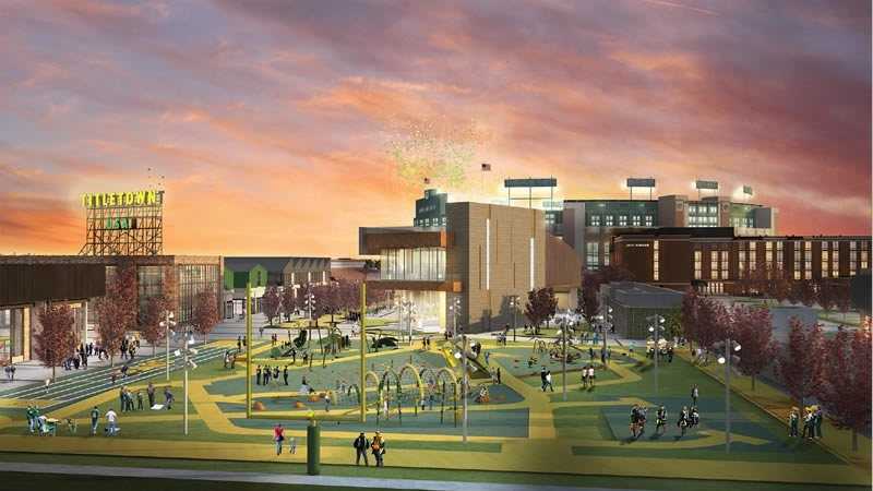 Packers unveil renderings of Titletown District park